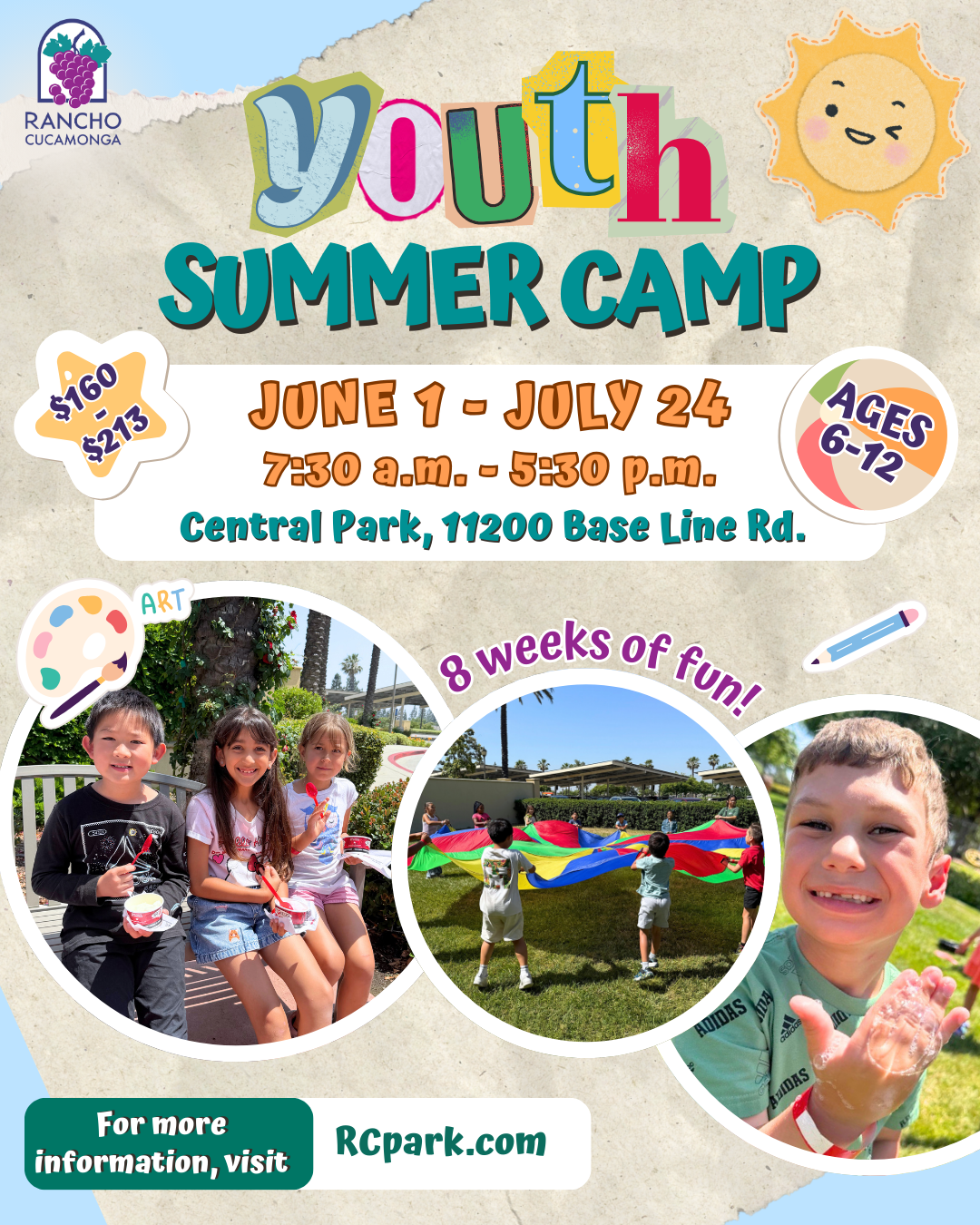 Youth Summer Camp 2026 City Of Rancho Cucamonga